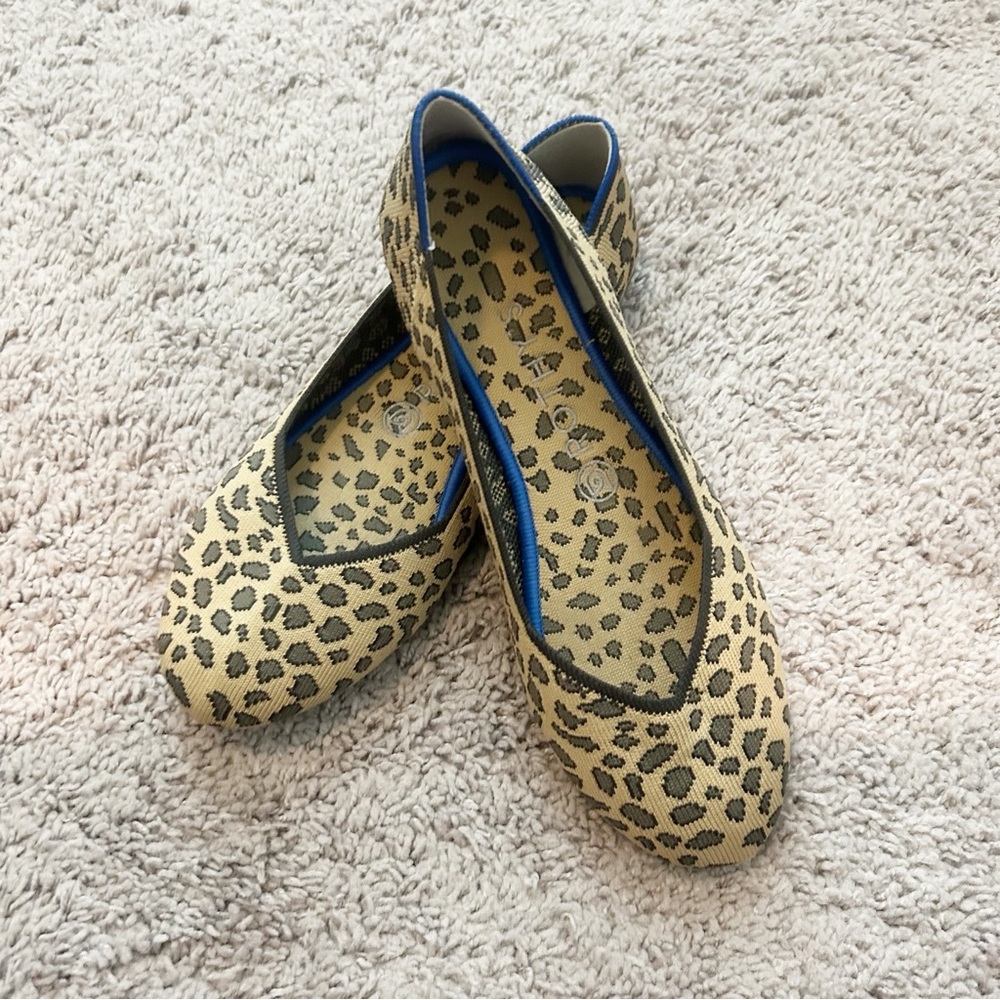 Rothy's Tan And Brown Animal Leopard Print Rounded To… - Gem